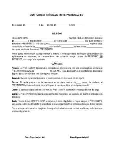 Guía completa para redactar un contrato de préstamo entre personas ... Guía completa para redactar un contrato de préstamo entre personas ...